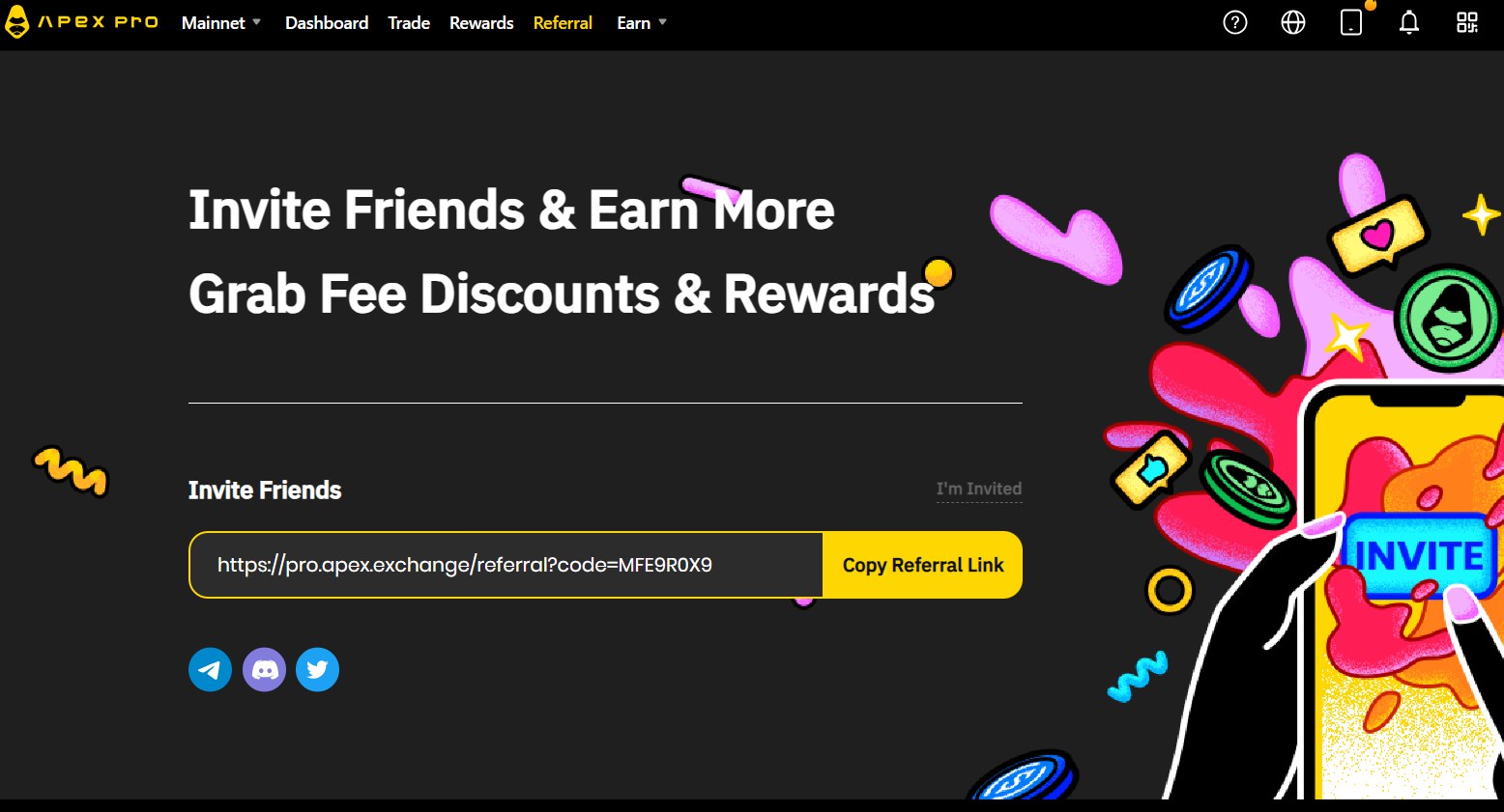Apex Protocol Referral Code: Unlock 10% Off Fees Instantly